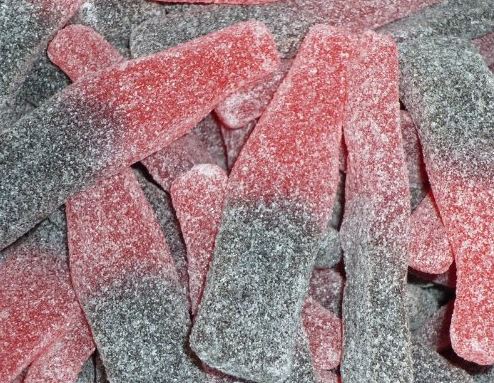 Jumbo Fizzy Cherry Cola Bottles – Sweets Delivered Plymouth